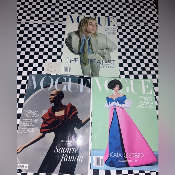 Accessories | Lot Of 3 Vogue Magazines | Poshmark